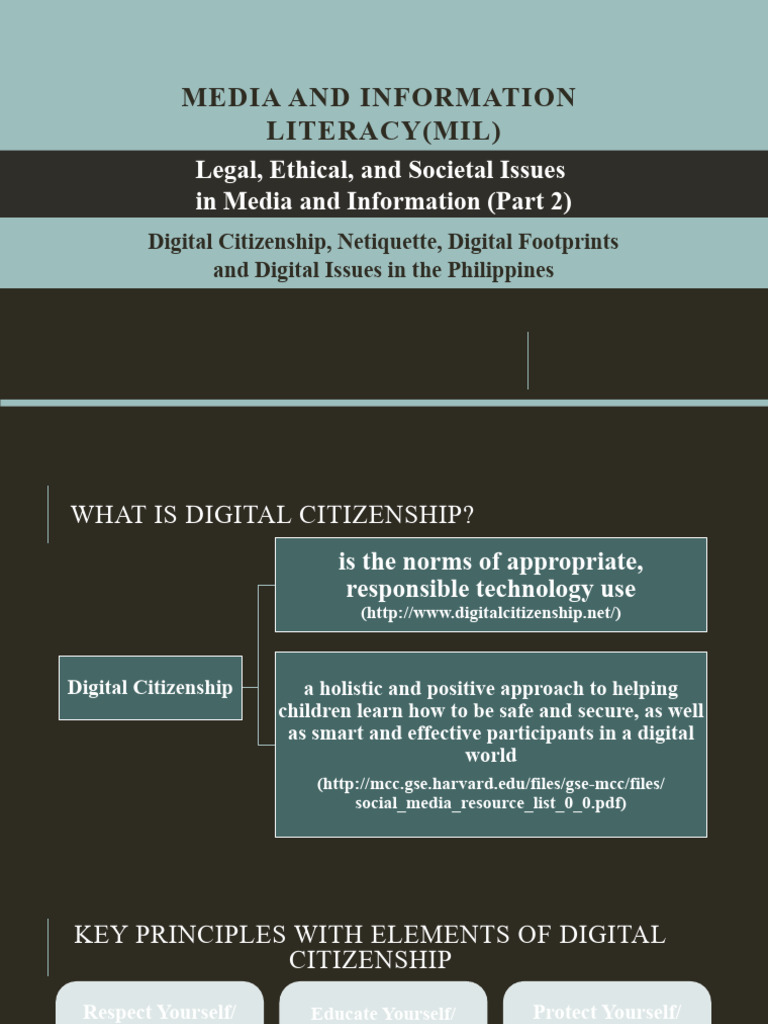 Legal Ethical and Societal Issues in Media and Information Part 2 ...