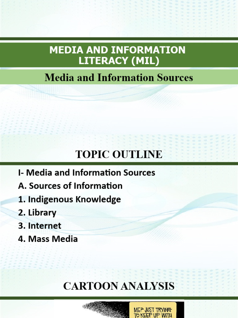 Media and Information Sources | PDF | Information | Libraries