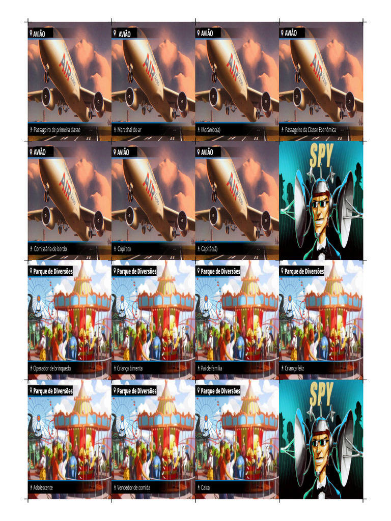 Spyfall - Cartas Mini Euro | PDF