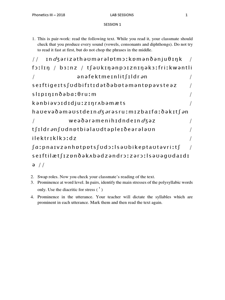 Lab Session 1-Student | PDF