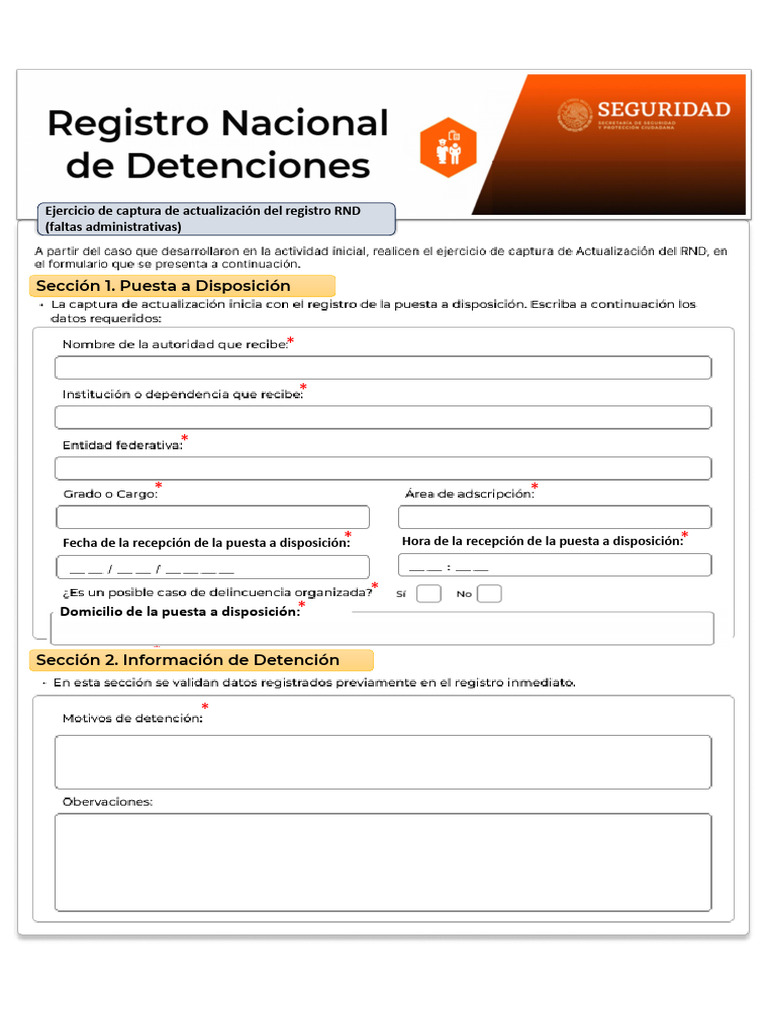 Guía Del RND Actualización-FA | PDF