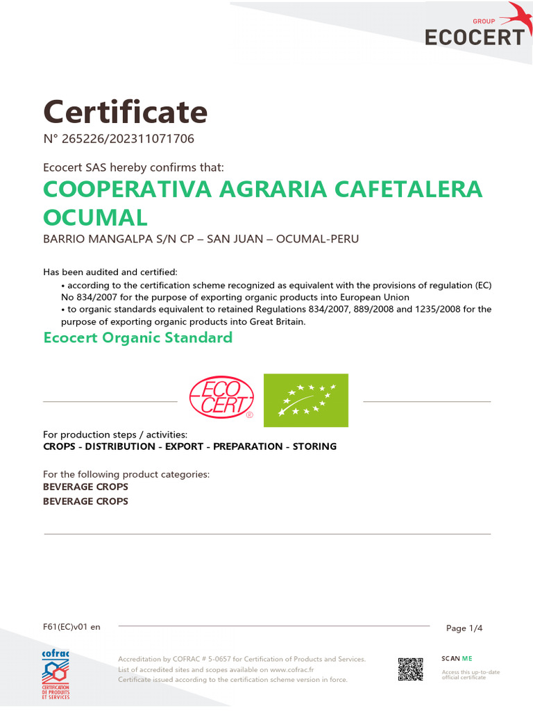 SAS - Certificate EOS - ND en | PDF | Certification | Regulation