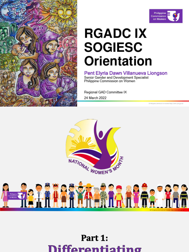 RGADC IX SOGIESC Orientation - Presentation | PDF | Lgbt | LGBTQIA+ Studies
