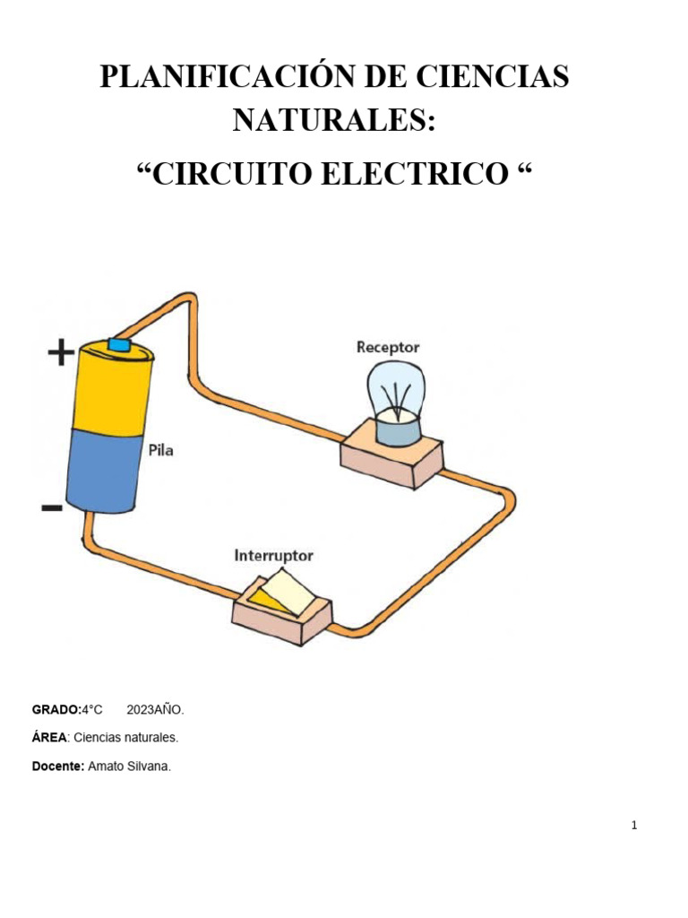 Circuito Electrico | PDF | Corriente eléctrica | Electricidad