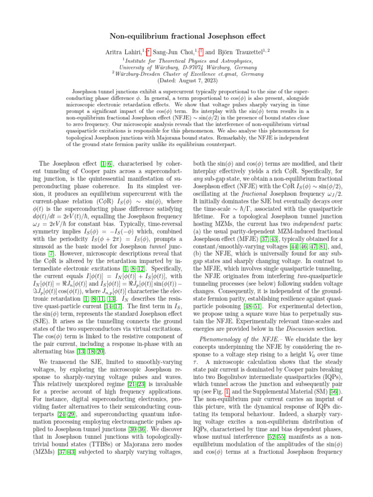 Main v2 | PDF | Quantum Tunnelling | Superconductivity