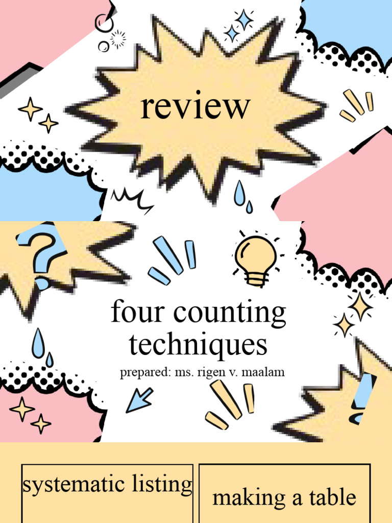 Counting Techniques Guide | PDF | Mathematics