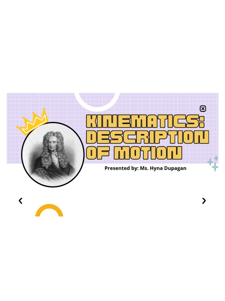 Kinematics Basics for Students | PDF | Force | Speed