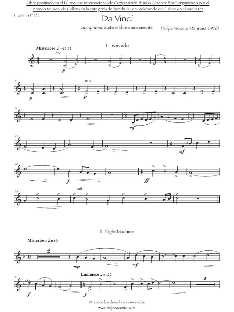13 - Horn in F 1 - 3 | PDF