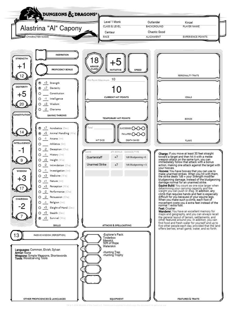 Al Capony | PDF | Role Playing Games