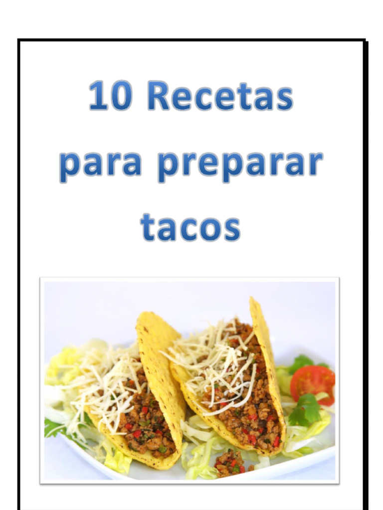 Recetas de Tacos Mexicanos Variados | PDF | Taco | Cilantro