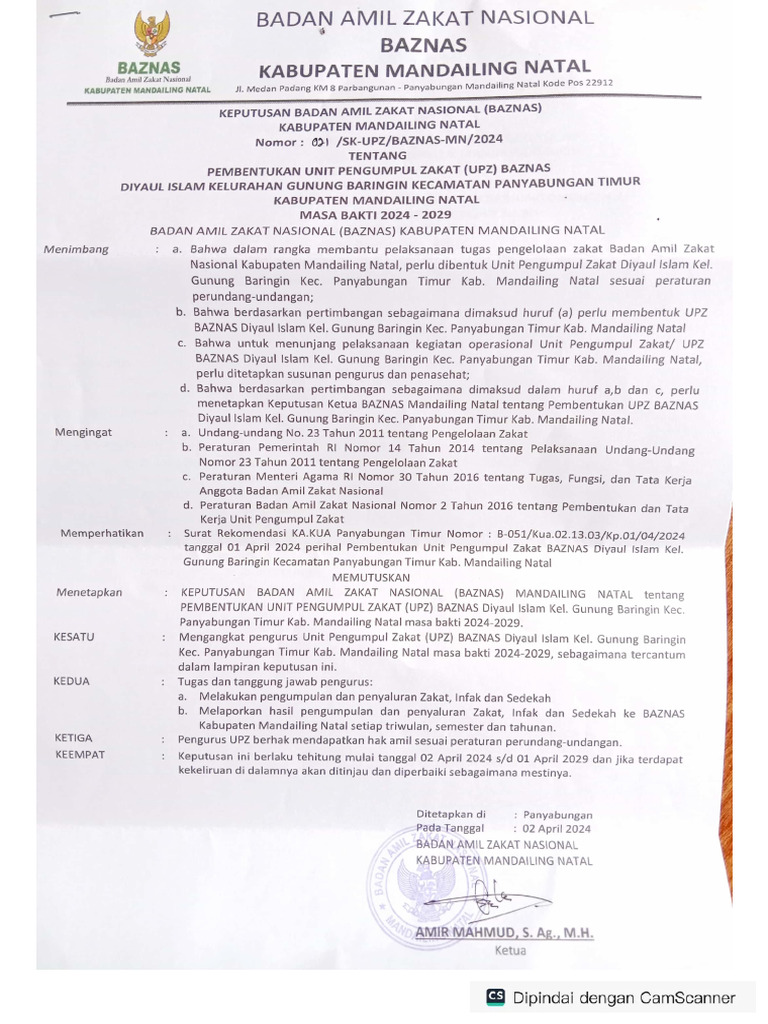 SK Upz Gunung Baringin | PDF