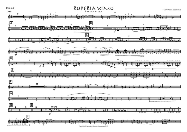 Roperia Ximo PARTITURA | PDF