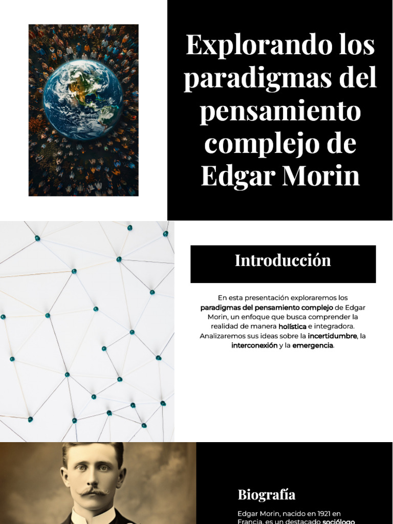 1 Explorando Los Paradigmas Del Pensamiento Complejo de Edgar Morin 2024 | PDF | Complejidad ...