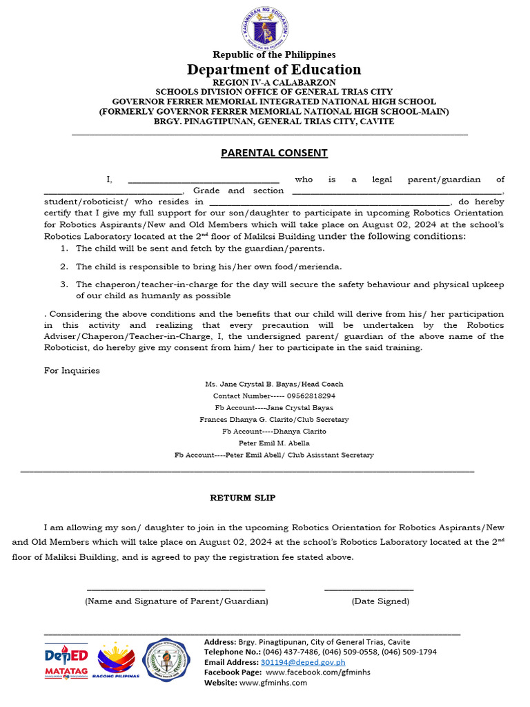 GFMINHS - Portrait New Template | PDF | Social Institutions
