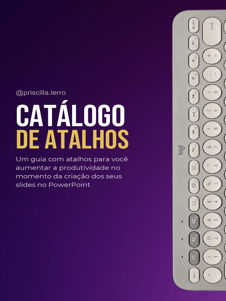 Catálogo de Atalhos | PDF | Botão Ctrl | Informática