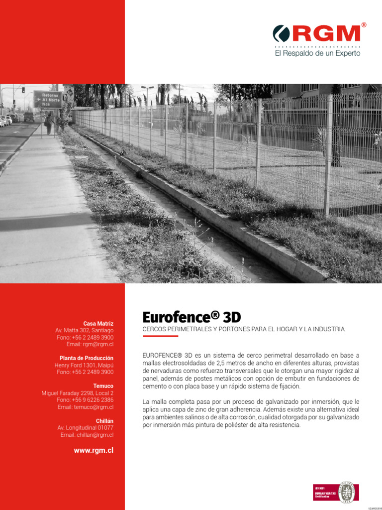 FT Malla Eurofence 12 2018 | PDF | Materiales