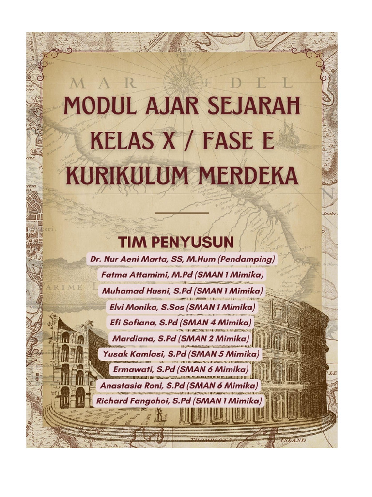Modul Ajar Sejarah Fase E Kelas X Kurikulum Merdeka | PDF