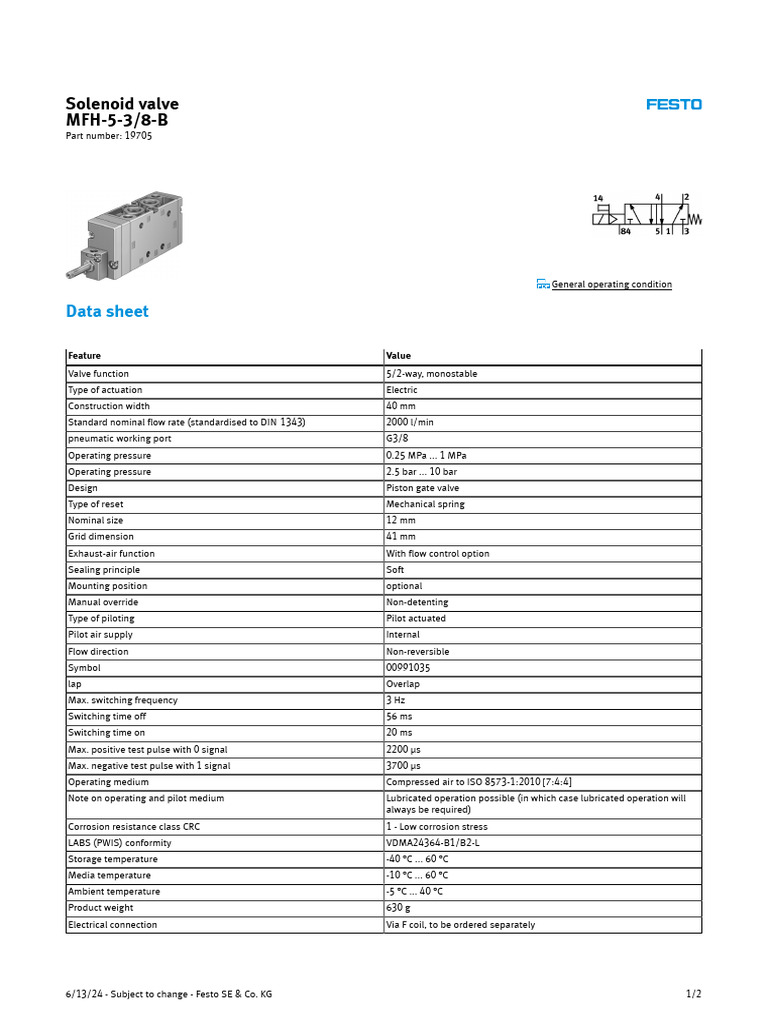 Datasheet | PDF | Valve | Actuator