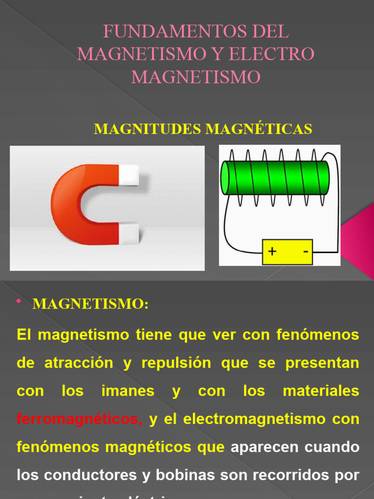 Fundamentos Del Magnetismo y Electro Magnetismo | PDF | Imán | Magnetismo