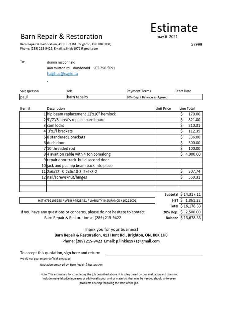 Donna Final Bill 2 | PDF