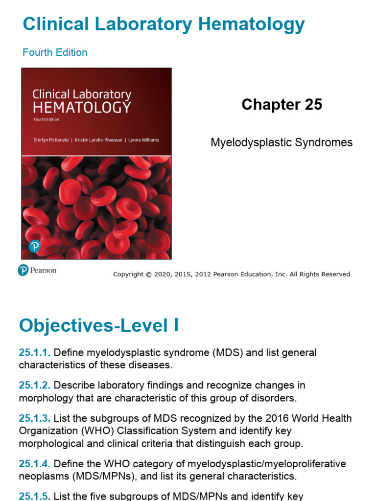 CH25 Myelodysplasic Syndromes | PDF | Medical Specialties | Epidemiology