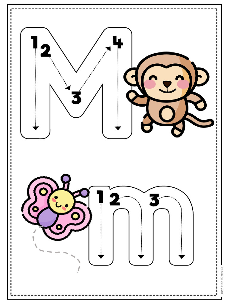 Letra M Actividades | PDF | Lingüística