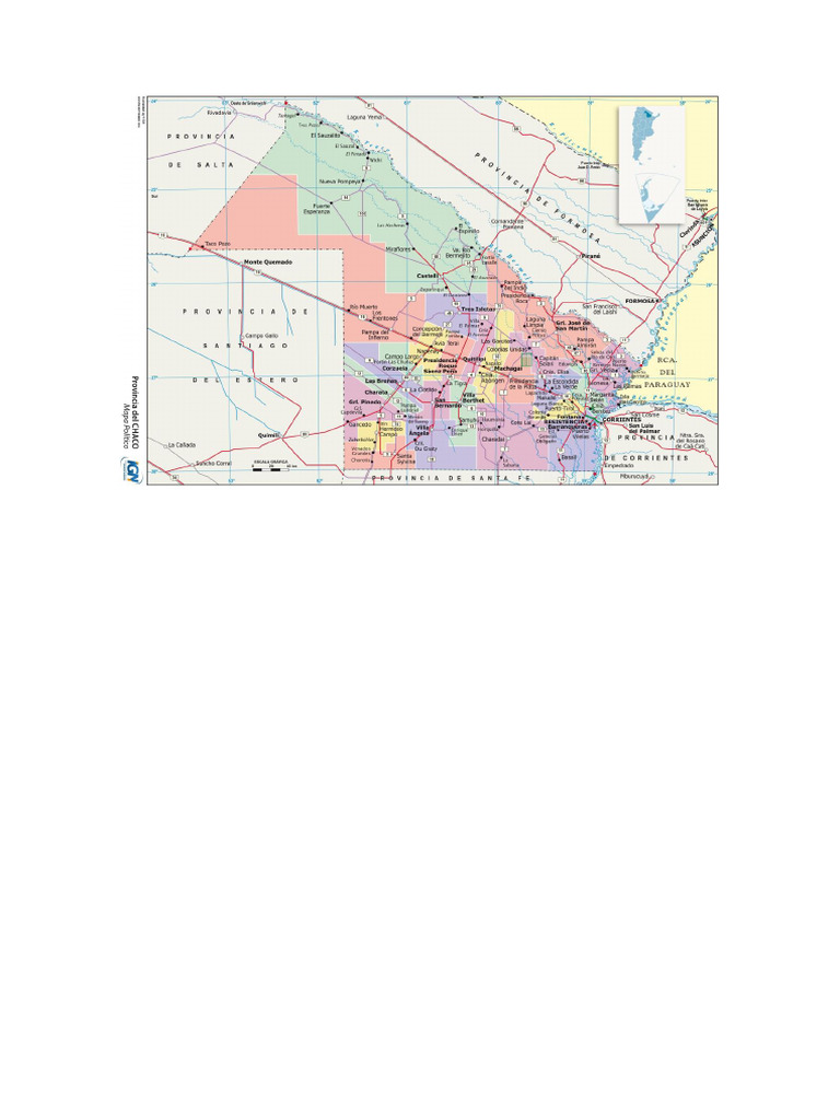 Mapa de Municipios Del Chaco | PDF
