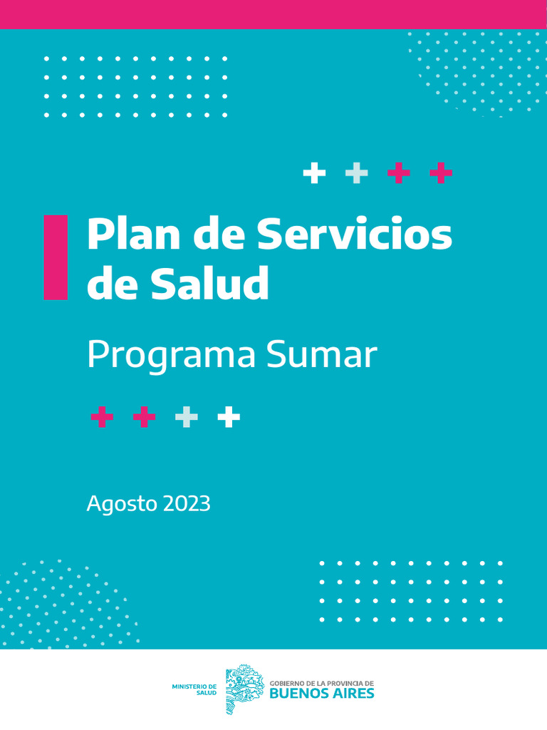 Plan de Servicios de Salud 2023 - Programa Sumar | PDF | Control de la ...