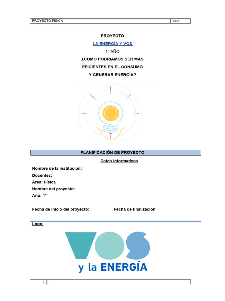 Eficiencia Energética en el Aula 1° Año | PDF | Ingenieria Eléctrica ...
