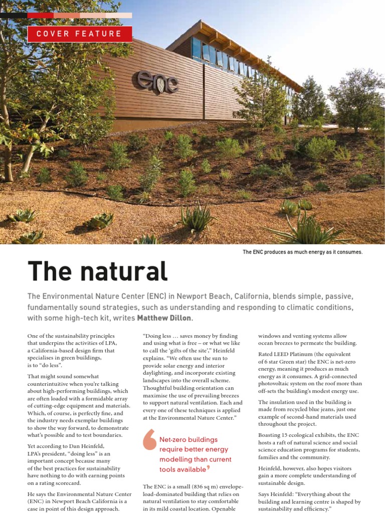 Sustainable Design at Environmental Nature Center | PDF | Hvac ...