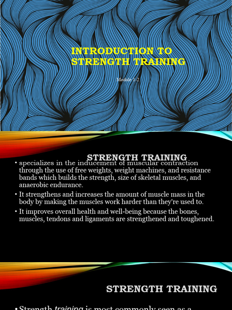Introduction To Strength Training | PDF | Strength Training | Nutrients