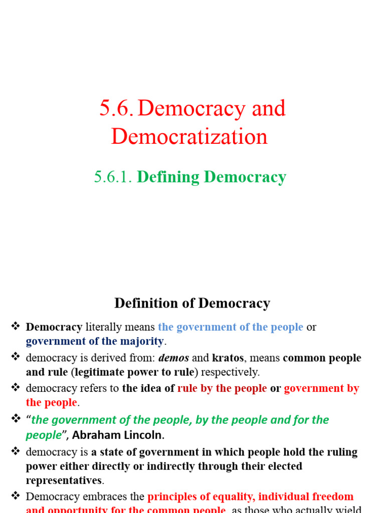 Understanding Democracy and Its Principles | PDF | Human Rights | Democracy