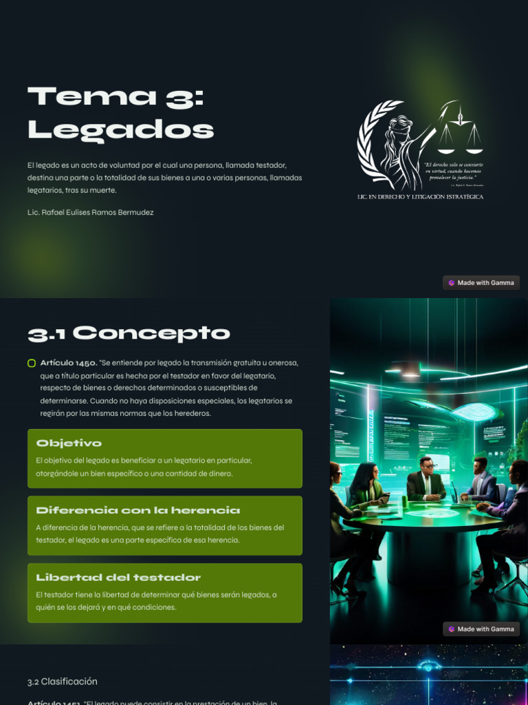 Tema 3 Legados | PDF | Herencia | Justicia