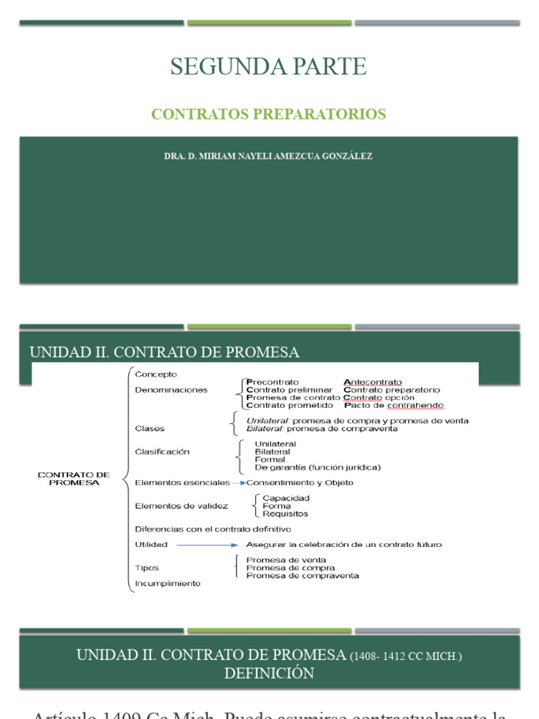 Promesa | PDF | Ley de obligaciones | Ley común