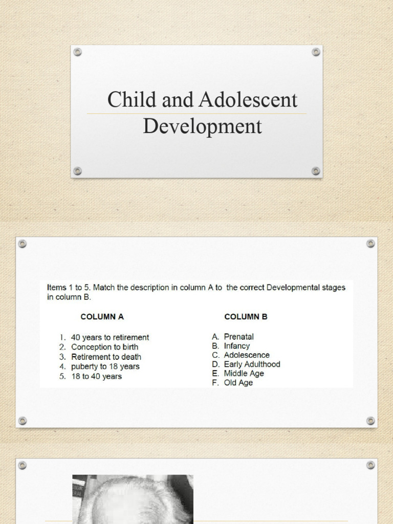 Child and Adolescent Development Cognitive Dev | PDF | Intellectual ...