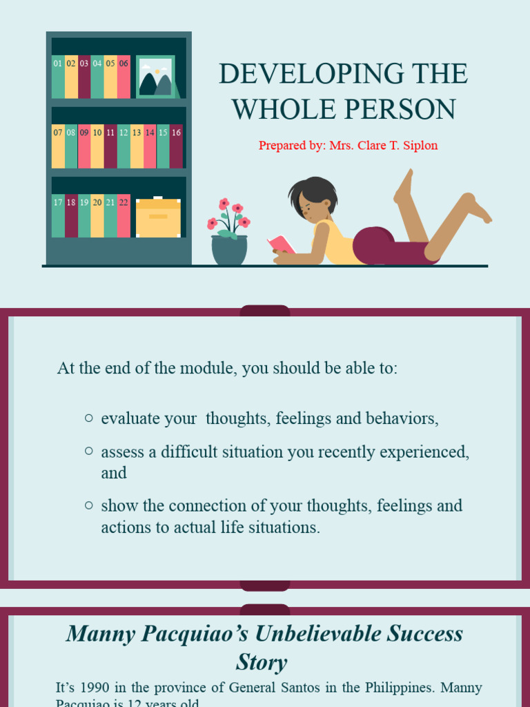 Developing The Whole Person - Thoughts, Feelings, Behaviors | PDF ...