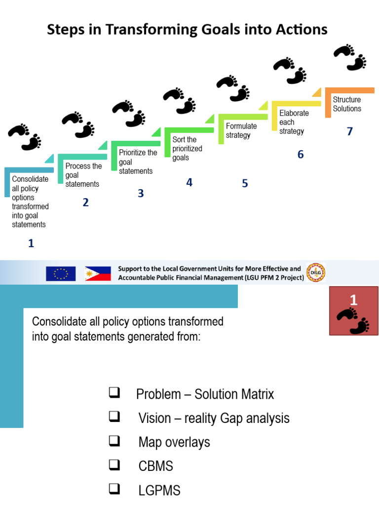 Transforming Goals into Action Steps | PDF | Policy | Goal