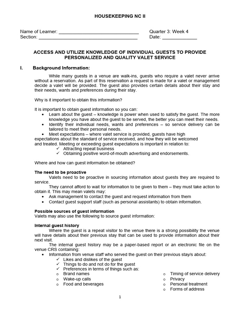 Las-Tle-Tvl Housekeeping q3 Week4 Updated | PDF | Information | Rubric ... Las-Tle-Tvl Housekeeping q3 Week4 Updated | PDF | Information | Rubric ...