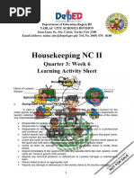 Assigment I - Module 6 Household Management | PDF | Housekeeping | Laundry