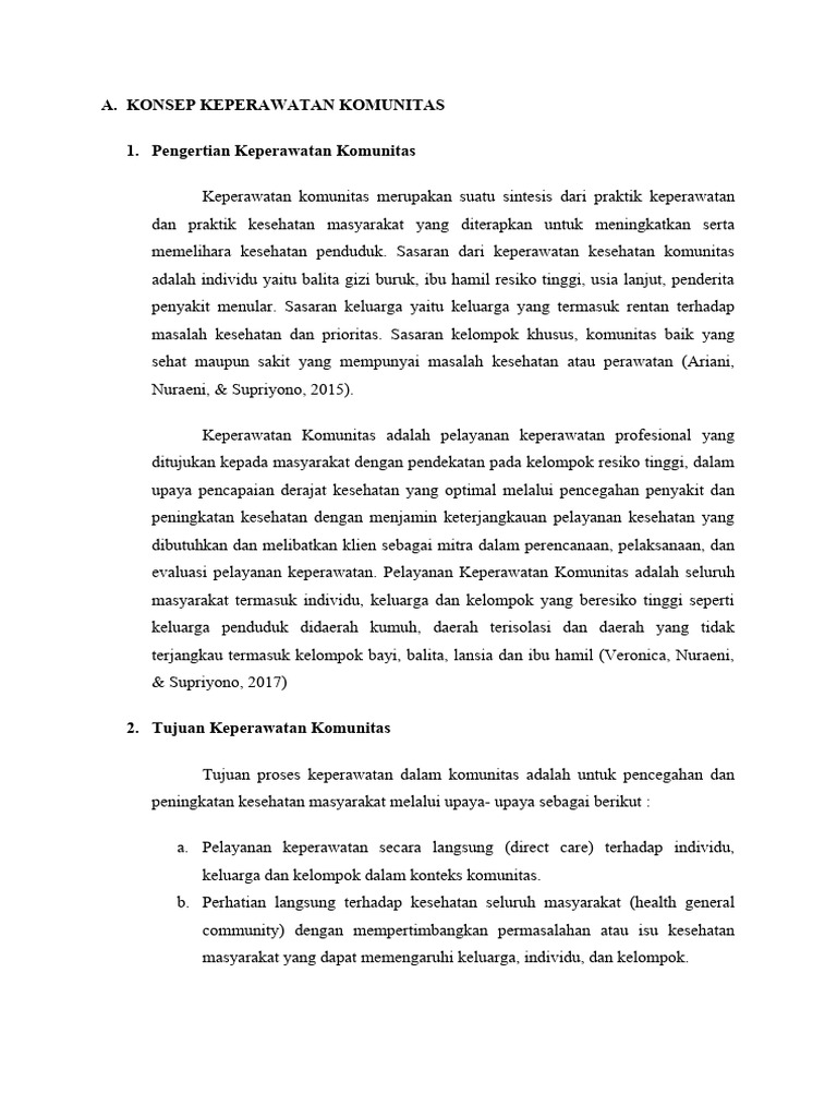 Bab 2 Konsep Dan Model Keperawatan Komunitas | PDF | Pengembangan Diri