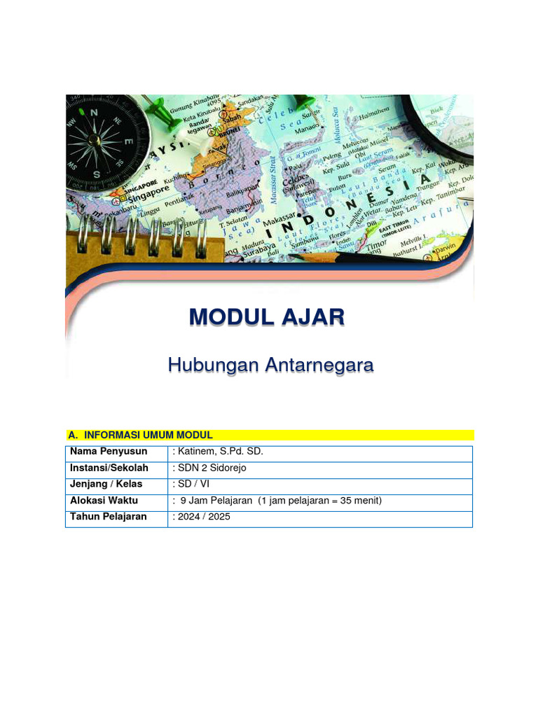Materi Hubungan Antarnegara Kelas 6 | PDF | Seni