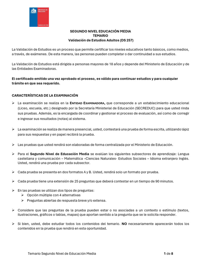 Temarios Ve Nm2 2024 | PDF | Moléculas | Magnetismo
