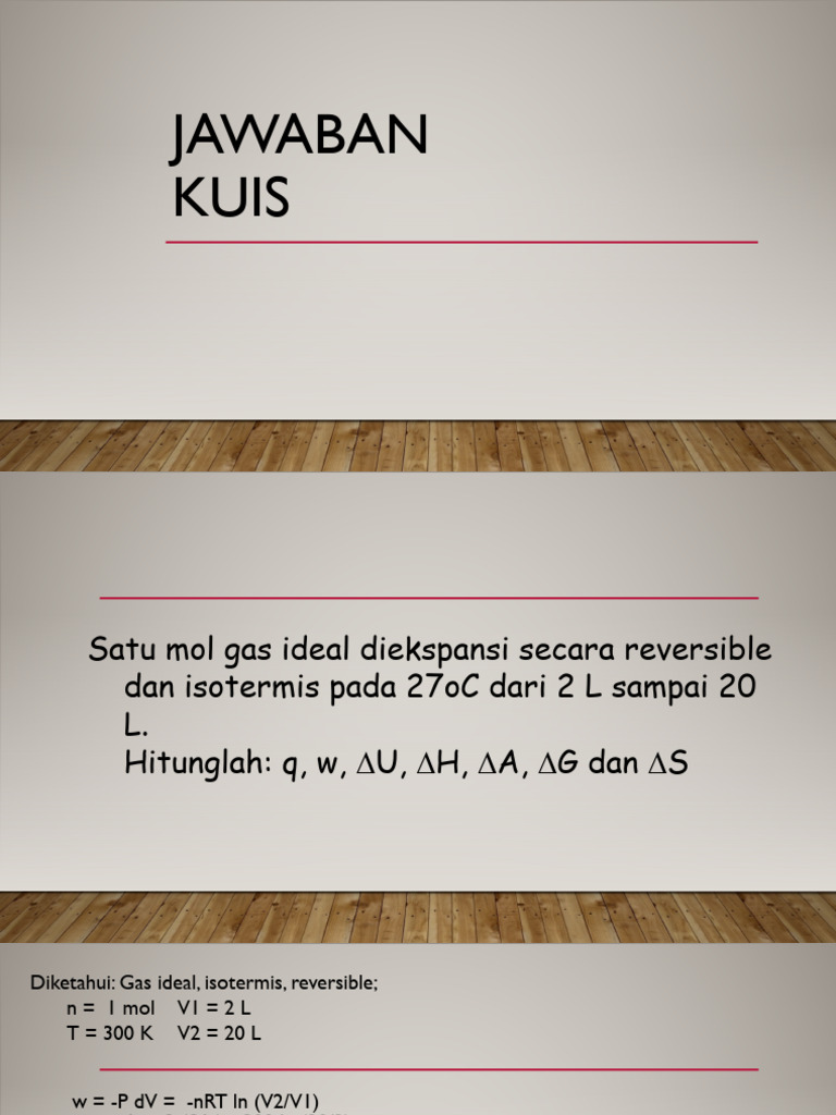 Jawaban Kuis Kimfis | PDF