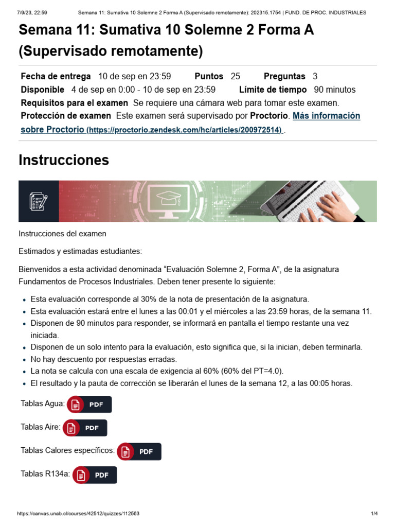 Semana 11 - Sumativa 10 Solemne 2 Forma A (Supervisado Remotamente) - 202315.1754 - FUND. de ...