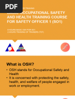 Module For Osh | PDF | Occupational Safety And Health | Prevention
