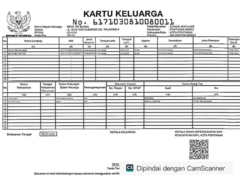 Scan KK Benar | PDF