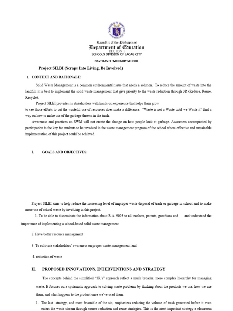 Eco Waste Management Plan 2023 | PDF | Waste Management | Waste