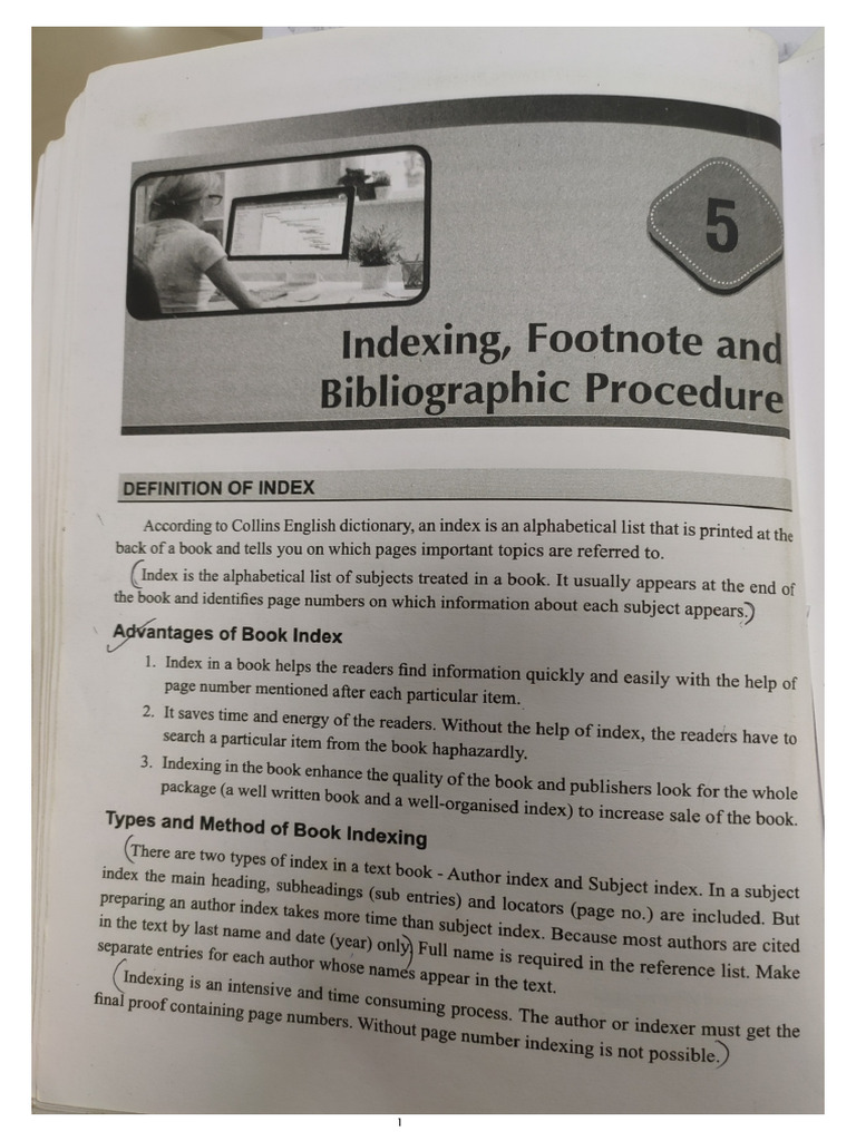 Indexing - Footnote and Bibliographic Procedure | PDF