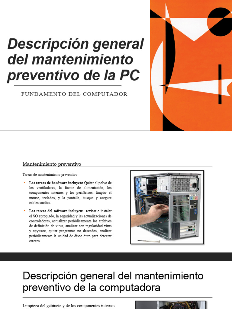 Mantenimiento Preventivo y Resolución de Problemas | PDF | Hardware de la computadora | Software