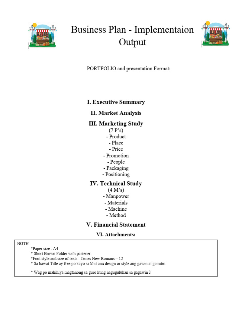 Business Portfolio Format | PDF